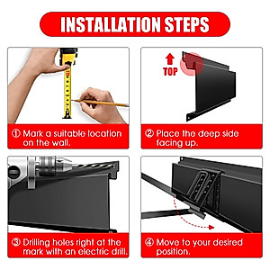 WALMANN Bike Storage Rack, 6 Bike Hooks for Garage & Home Space Saving Wall Mount Vertical Bike Hangers Holds Up to 300LBS