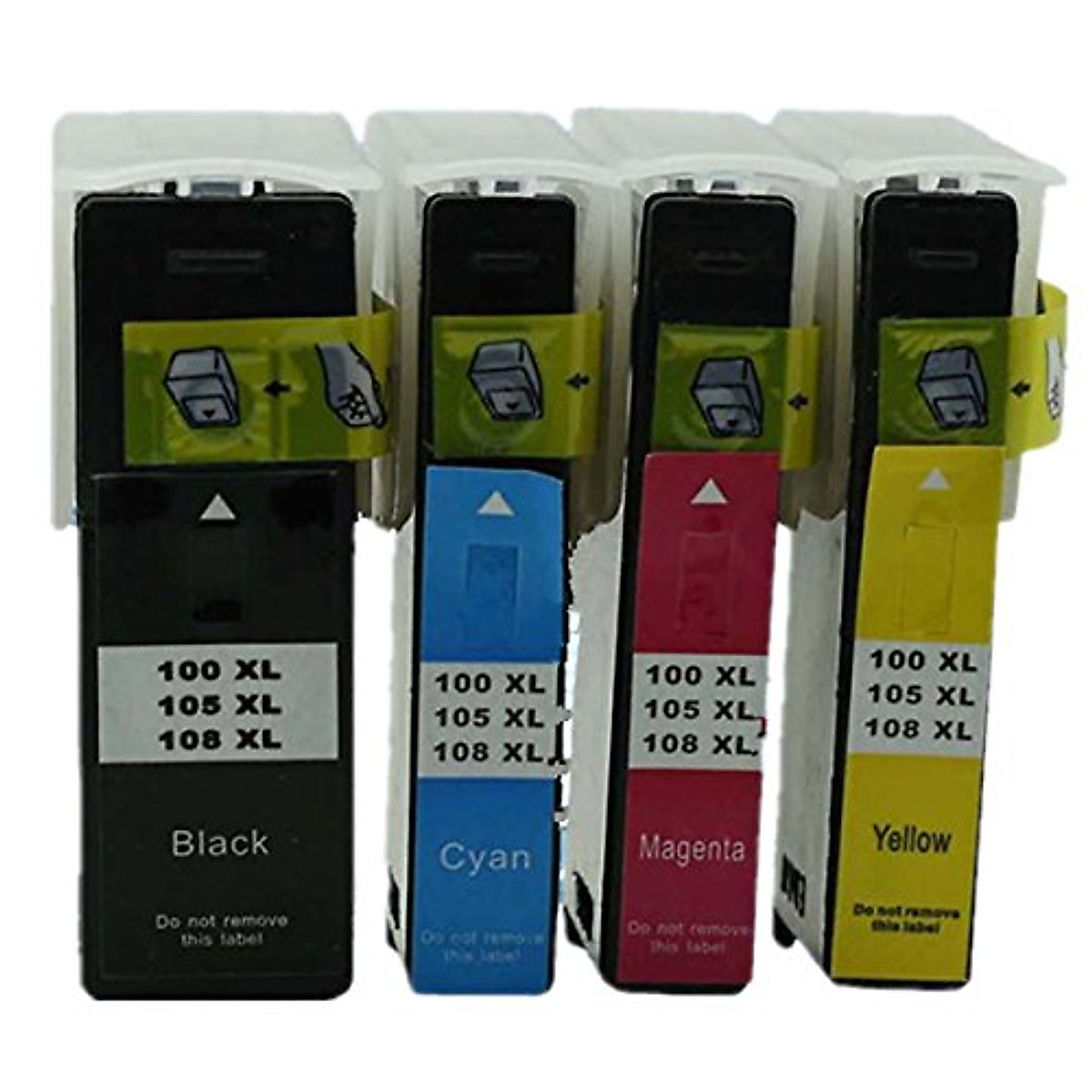 Replacement for Lexmark 100XL Ink Cartridge 100 105 108 XL 105XL 108XL 14N1068 14N1069 14N1070 14N1071 S301 302 305 S405 409 S505 S605 S308 S408 PRO205 209 705 707 709 805 901 Printer (2Set+2BK)