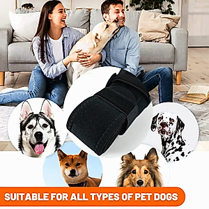 Dog Knee Brace for Torn Acl Hind Leg, Dog Leg Brace with Harness and Connection Belt, Support for Knee Cap Dislocation, Arthritis, Torn ACL Hind Leg (S（Thigh Girth 4.7″-8.9″, Leg Height 2″-6.9″）)