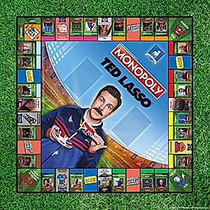 Monopoly Ted Lasso | Officially Licensed Board Collectible Board Game | Play as Believe Sign, Goldfish, Tea up, Ted’s Visor and More | Based On Popular Comedy Series