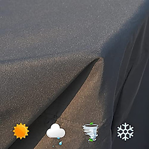 Abrihome® Patio Furniture Covers Outdoor Furniture Cover Waterproof, 600D Garden Table and Chairs Set Covers, Outside Sofa Set Cover for Winter-Black(106''x106''x28'')