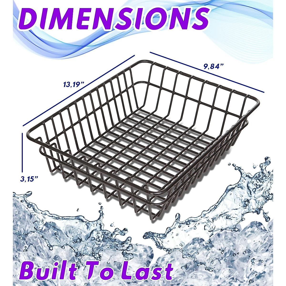 2-Pack Cooler Basket for YETI Tundra Haul, Double Cooler Rack for Double Storage, Dry-Goods Basket for YETI Wheeled Coolers (Cooler NOT Included)