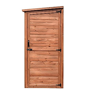Leisure Season TDS7236 Three Door Lean Storage Shed, Medium Brown