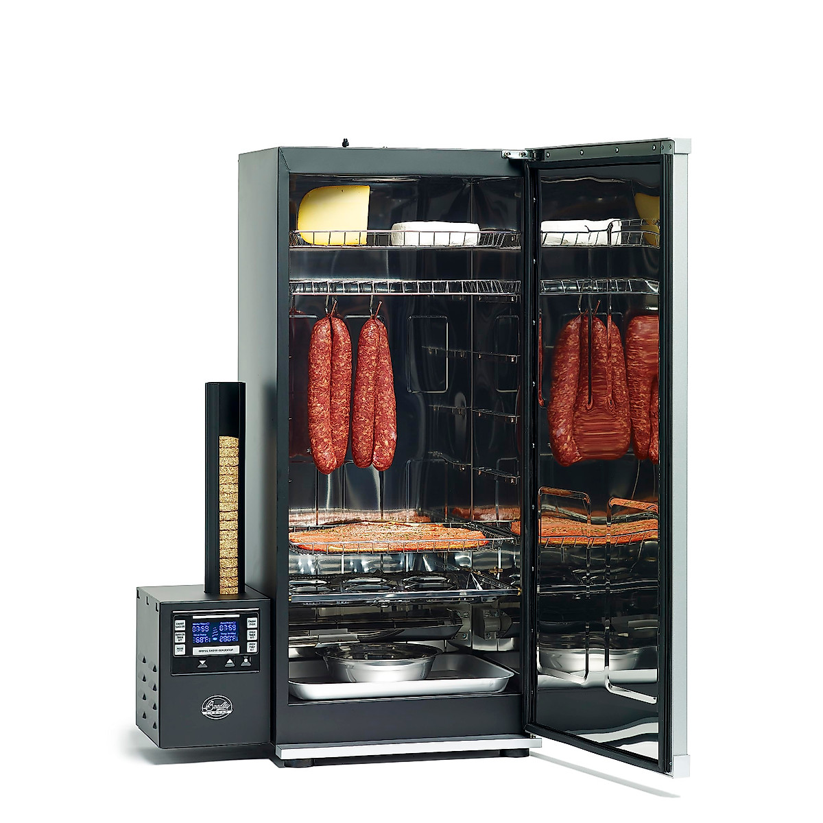 Bradley Smoker 6-Rack Outdoor Electric Smoker, Digital Vertical Smoker With Stainless Steel Grill
