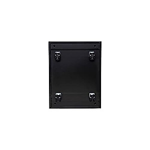 Alera ALEPABFBL Two-Drawer 14.96 in. x 19.29 in. x 21.65 in. Metal Pedestal File Cabinet - Black