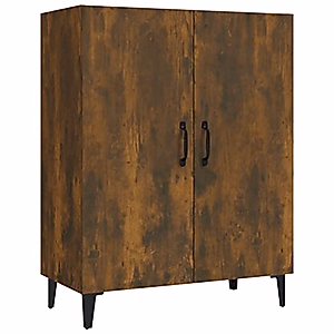 Natulvd Kitchen Sideboard Buffet Cabinet with Double Doors, Industrial Medical Cupboard Console Table Coffee Bar Cabinet for Entryway, Living Room, Dining Room - Rustic