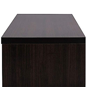 Baxton Studio Beasley 5-Shelf Wood TV Stand, Dark Brown (118-6481-HiT)