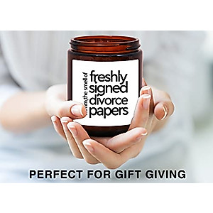 Scented Candle, Divorce Candles Gifts for Women, Sister, Besties, BFF, Soy Candles for Home Scented, Home Decorations, Aromatherapy Candles, Amber Jar Candles(B030)