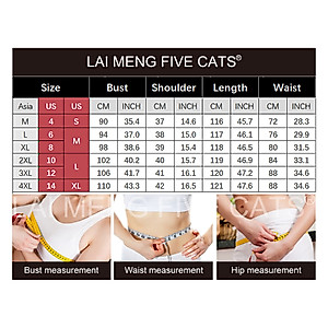 LAI MENG FIVE CATS Women's Floral Print Button up Midi Dress Casual A-line Shirt Dresses