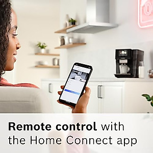 Bosch TPU60309 800 Series VeroCafe Fully Automatic Espresso Machine with Home Connect, 35 Beverage Varieties with Coffee World, Double Cup, in Black