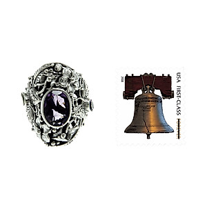 NOVICA Artisan Handmade .925 Sterling Silver Amethyst Citrine Cocktail Ring Unique Purple Yellow Indonesia Orchid Animal Themed Floral Birthstone Butterfly 'Frangipani Butterfly'