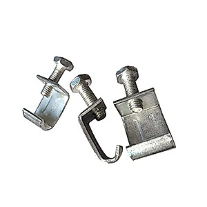 BOOHAO 12 pcs Galvanized Steel Flange Clamp G Clamp Duct G Clamps Ventilation Duct Flange for Rectangular Duct Connection System