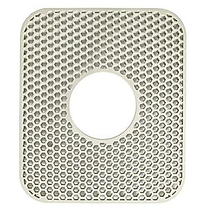 Silicone Sink Mat Protector for Kitchen Sink (Middle hole)