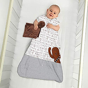 Lambs & Ivy Star Wars Chewbacca Wearable Blanket & Lovey Baby Gift Set - 2pc