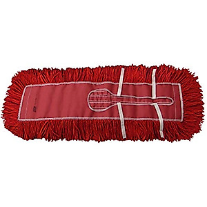 Ultimate Dust Mop Kit: Industrial-Grade Performance, Heavy-Duty Frame, Telescopic Handle - Red 18 Inch