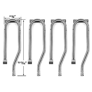 Grill Parts Gallery Replacement Kit for Jenn-air 740-0141, Jenn-air 750-0141, Jenn-air 750-0142 Gas Models Includes Four Burners & Four Heat Shields