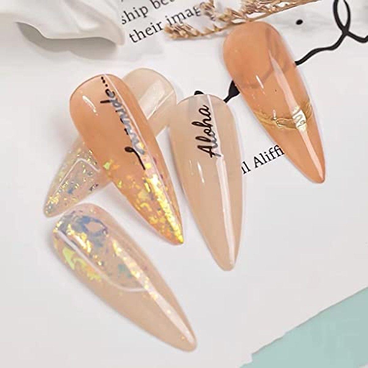 Black and White English Alphabet Nail Stickers Classic Simple Men's Nail Stickers Digital Self-Adhesive Nail Stickers for Nail DIY Decoration (1 Sheet)