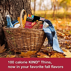 KIND THINS Caramel Apple Cinnamon with Almonds, Pecans, & Peanuts, Gluten Free, 100 Calorie, Healthy Snacks, 10 Bars (Pack of 1)