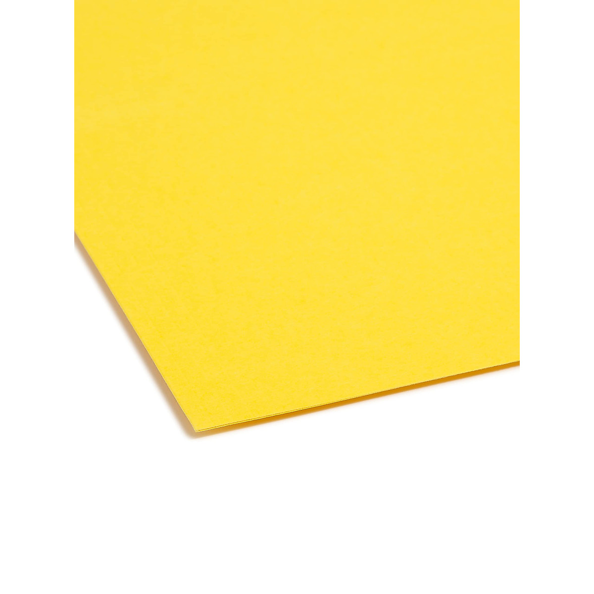 Smead Fastener File Folder, 2 Fasteners, Reinforced 1/3-Cut Tab, Letter Size, Yellow, 50 per Box (12940)
