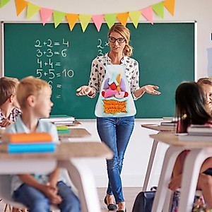 NUOBESTY 3D Apron Anatomy Apron Human Body Organs Awareness Educational Tool for Home Preschool Teaching Aid 64cm Educational