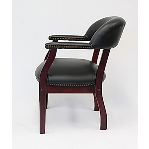 Boss Captain’s Chair In Black Vinyl