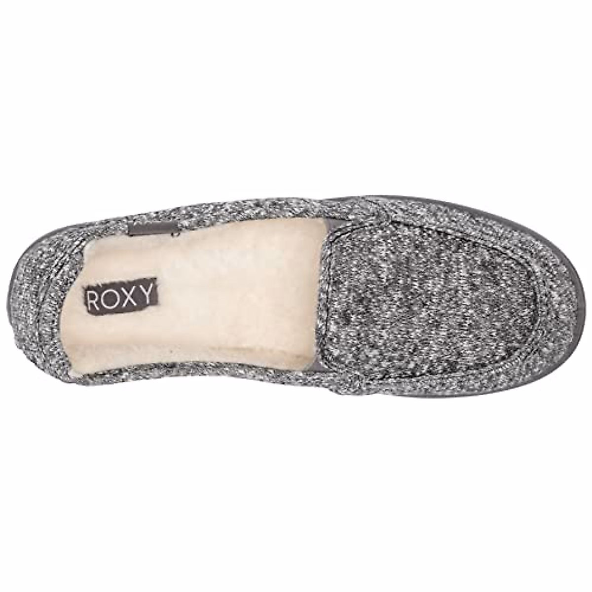 Roxy womens Minnow Faux Fur Slip on Shoe Sneaker, Black 214, 7.5 US