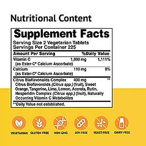 American Health Ester-C 500 mg with Citrus Bioflavonoids, 450 Count Tablets