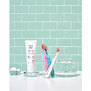 The Twelve Step3 Kids Toothbrush Vivid - Soft Bristles for Boys & Girls Ages 3+ - 12-Pack Rainbow Brushes (Monthly Replacement Reminder) (Triple Section Design) for Children’s Teeth