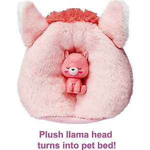 Barbie Cutie Reveal Doll, Fantasy Series Llama Plush Costume, 10 Surprises Including Mini Pet & Color Change