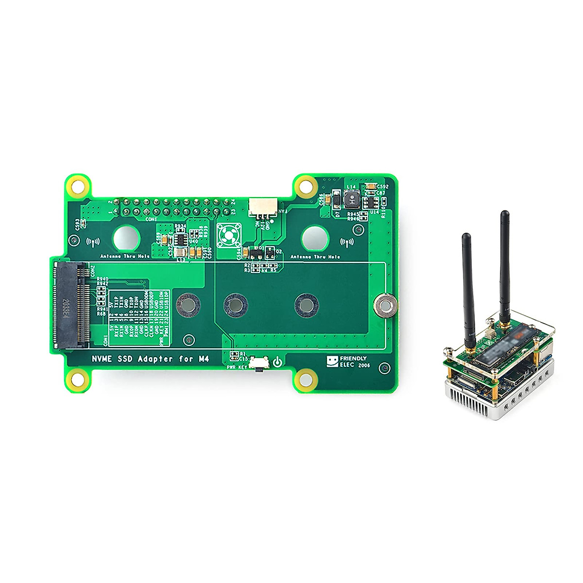 WayPonDEV NVMe SSD Adapter for NanoPi M4 LPDDR3 Rockchip RK3399 Single Board Computer