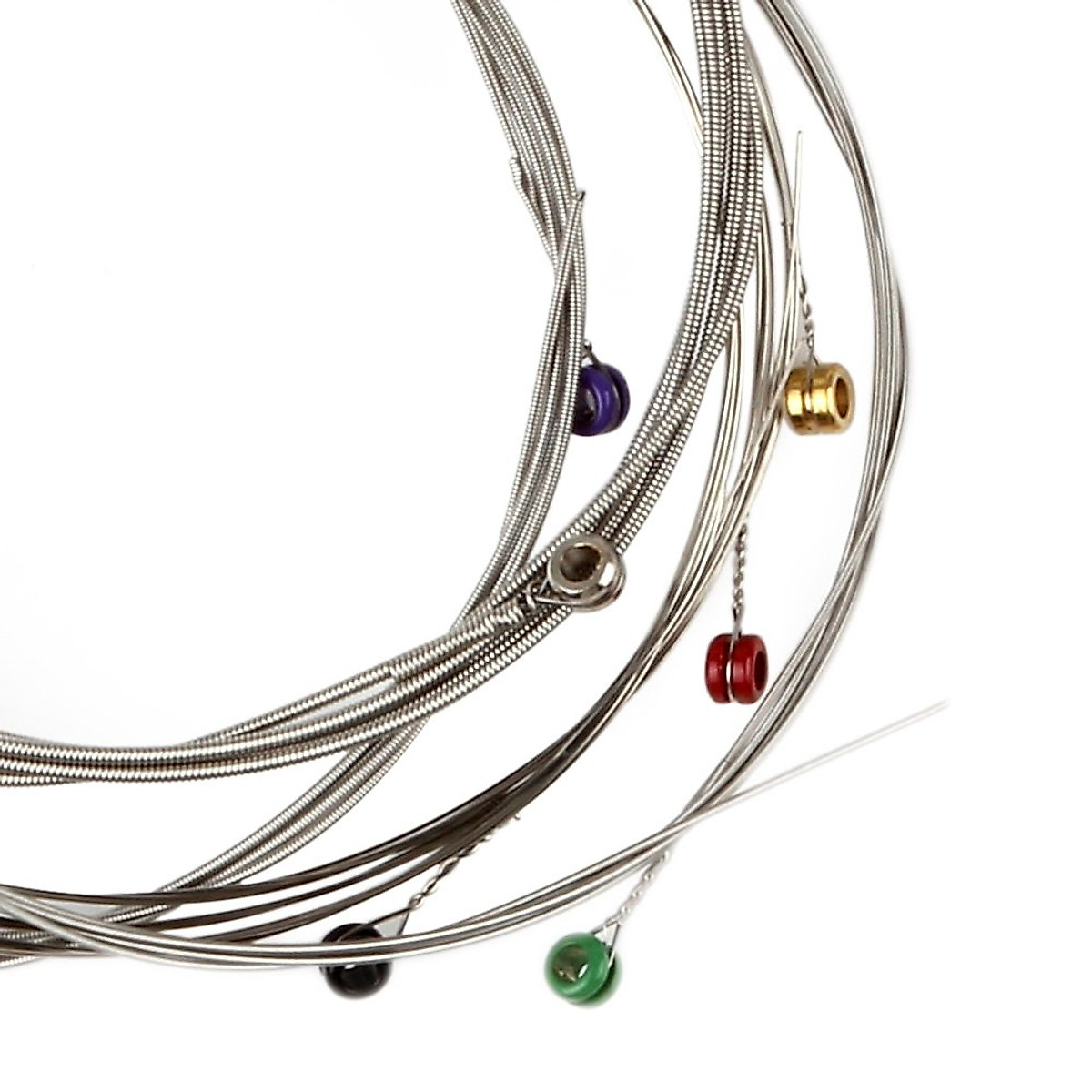 5 Packs Full Set Orphee RX17 Nickel Alloy Colorful Ball-End Electric Guitar Strings Standard Tension 010-046