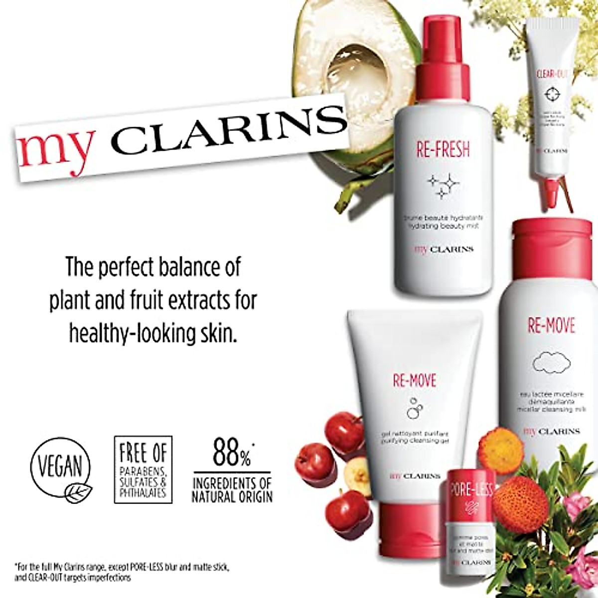My Clarins RE-FRESH Roll-On Eye De-Puffer | Targets Dark Circles and Puffiness | Visibly Brightens | Hydrates and Refreshes | Skin Looks Smoother After First Application* | Vegan, Paraben-Free |0.5 Oz