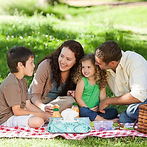 Venhoo Wet Wipe Pouch 4-Pack Reusable Refillable Clutch Baby Wipes Dispenser Holder Case-Keep Wet Wipes Moist- Eco Friendly Wipes Carrying Case for Travel-Pouch Carries 60 Wipes-Upgrade Version