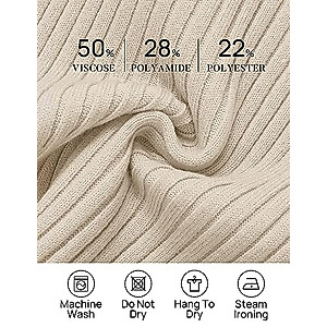 ZESICA Women's Long Sleeve Crewneck Shirts 2023 Fall Clothes Ribbed Knit Sweaters Slim Fitted Casual Basic Tee Tops,Almond,Large