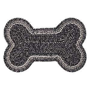 VHC Brands Sawyer Mill Black White Indoor/Outdoor Medium Bone Rug 15x23