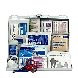 First Aid Only 224-U/FAO 25-Person Emergency First Aid Kit for Home Renovation, Job Sites, and Construction Vehicles, 106 Pieces