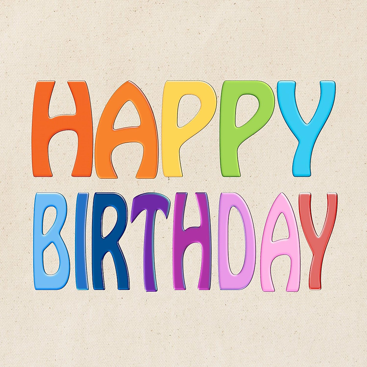 CafePress Happy Birthday Happy Tote Bag Canvas Tote Shopping Bag