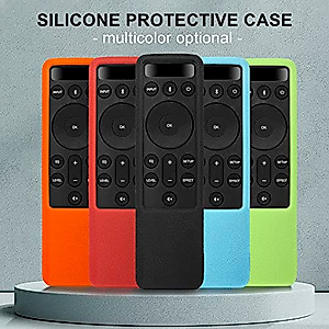1PCS Protective Silicone Remote Case for Vizio 5.1 2.1 Home Theater Sound Bar Remote, for D21-H D51-H D512-H D510-H D20 Remote Control Shockproof, Washable, Skin-Friendly, Anti-Lost with Loop (Black)