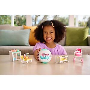 5 Surprise My Mini Baby Series 1 (2 Pack) by ZURU, Collectible Mystery Capsule, Toy for Girls, Realistic Miniature Baby, Playset and Accessories