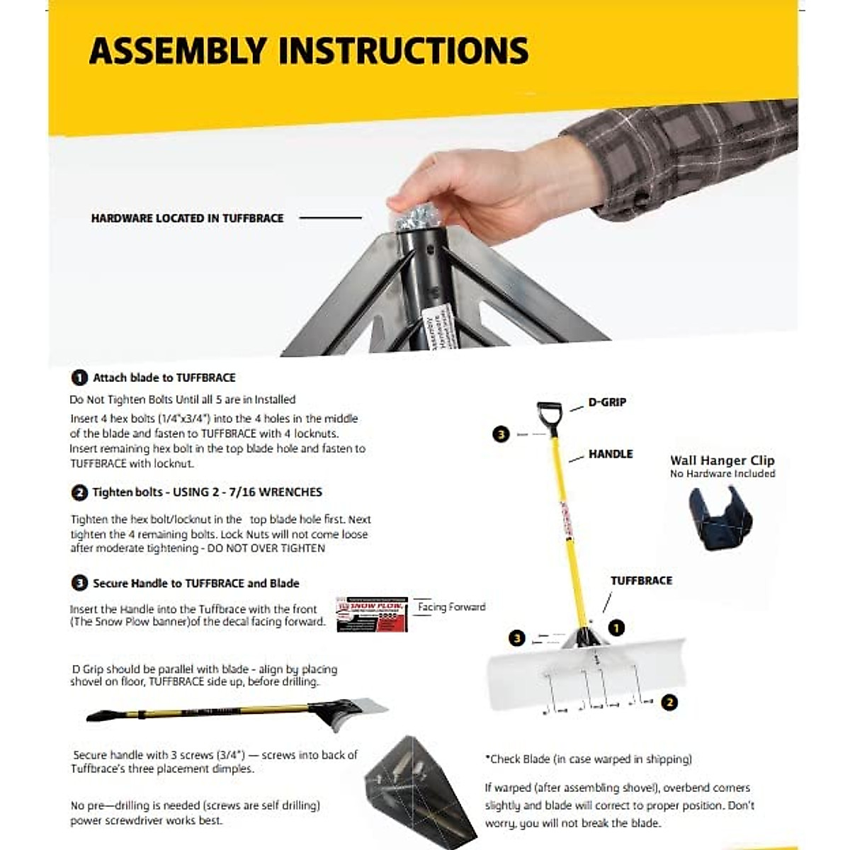 The Snowplow "the Original Snow Pusher" 36" Wide Model 50536