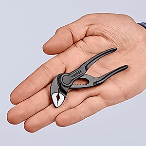 KNIPEX Cobra® XS Water Pump Pliers grey atramentized, embossed, rough surface 100 mm 87 00 100