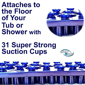 Soapy Soles Foot Scrubbing Pad & Massager, Pearl Blue