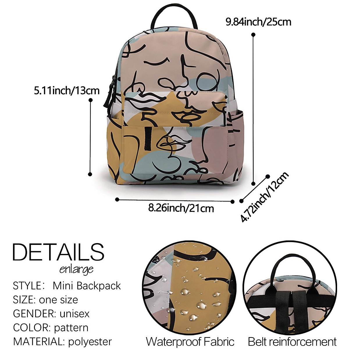 LOOMILOO Mini Backpack, Small Backpack for Women Waterproof Shoulder Bag for Young Girls Kids Backpack Model 31