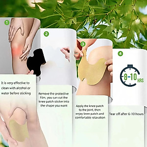 Knee Patch 36 Pcs, Long Lasting of Muscle Joint, Shoulder and Neck Patches, Herbal Heat Compress Knee Patch