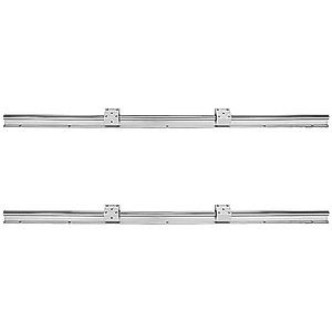 VEVOR Linear Rail Slide SBR20-800mm 2 PCS and 4 PCS SBR20UU Slide Blocks Linear Guide Rail and Bearings Kit for Automated Machines DIY Project CNC Router Machines