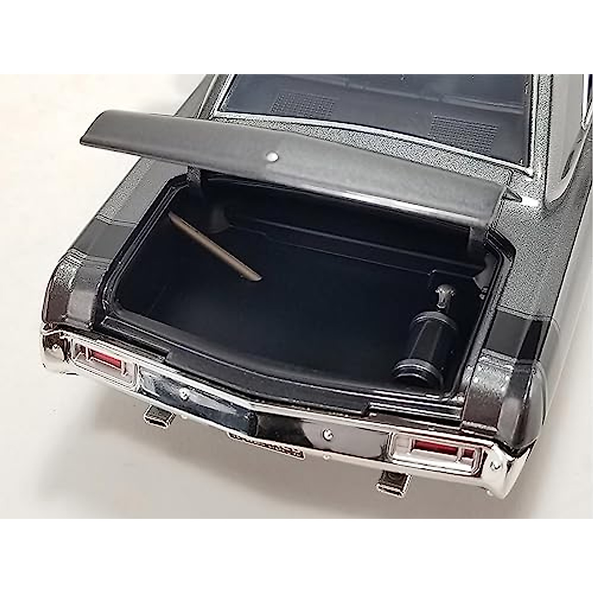 1970 Dart Street Fighter Bullseye Dark Gray Metallic with Black Hood and Tail Stripe Limited Edition to 264 Pieces Worldwide 1/18 Diecast Model Car by Acme A1806408