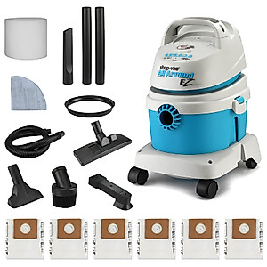 Shop-Vac 5895100 1.5 Gallon 2.0 Peak HP Wet/Dry Vacuum + 90667 1.5-Gallon All Around Collection Bag,6 Pack