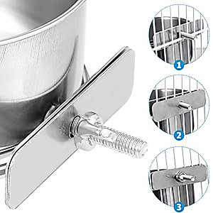 Balacoo Bird Feeding Cup - Bird Cage Water Food Bowl with Bird Chewing Toys Foraging Shredder Toy for Parakeet African Greys Conure Cockatiels Bird Cage Accessories