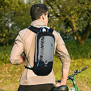 WINDCHASER Cycling Backpack, 10L Bicycle Backpack Waterproof Breathable Bag for Outdoor Travel Hiking Climbing Biking Running Skiing (Grey)