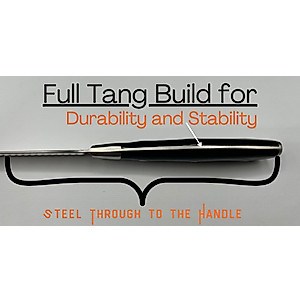 Karv Serrated Kitchen Knife - 5 Inch High Carbon Stainless Steel Full Tang Premium Steak Knife - Knife for Bread, Tomato, Steak and Everyday Kitchen Use